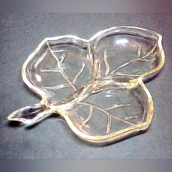 Vintage | Dining | Vintage Maple Glass Dish | Poshmark